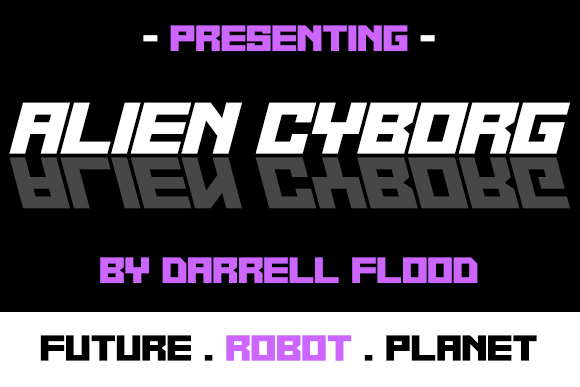 Alien Cyborg Font - MakersType
